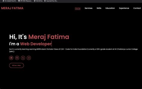 Meraj Fatima On Linkedin Webdevelopment Codeforindia Codingjourney Techforgood Learntocode