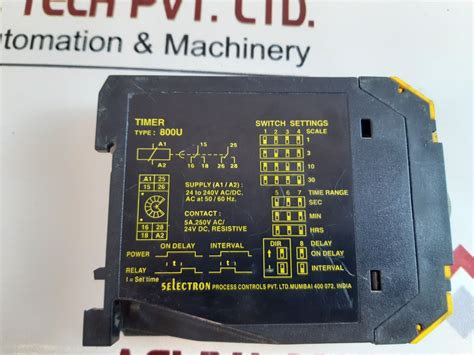 Selectron 800 U Timer 24v Dc Aeliya Marine