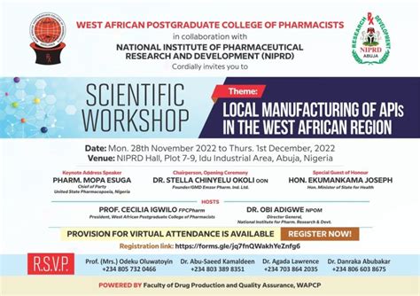 Nkem Obiakor On Linkedin International Scientific Workshop With The Theme Local Manufacturing