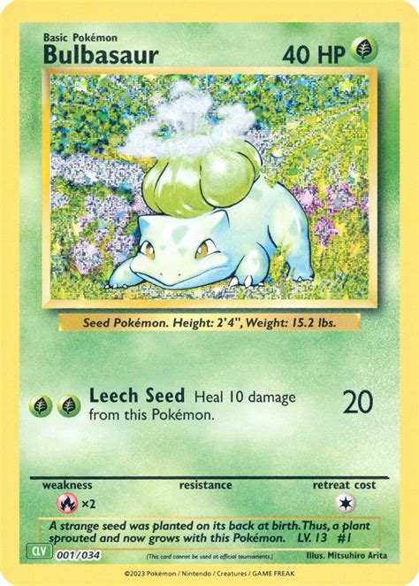 Bulbasaur · Pokémon Trading Card Game Classic—venusaur Clv 001
