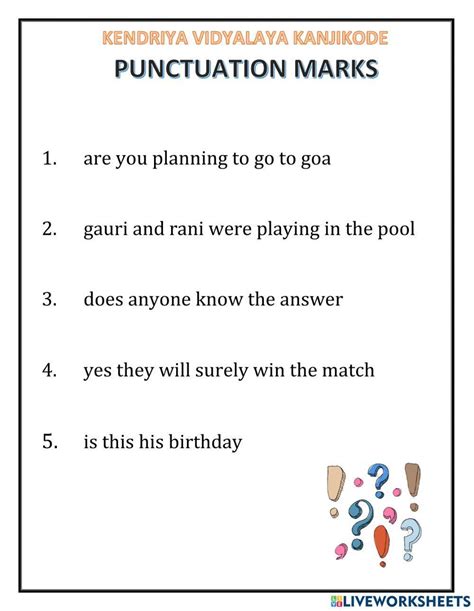Punctuation Marks Worksheet For Grade 4 With Answers At Diana Massey Blog