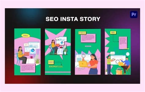 Seo Analytics Instagram Story Premiere Pro Template Premiere Pro