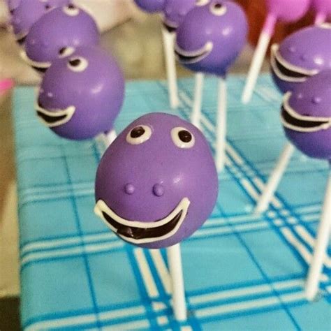 Barney Cake Pops Barney Birthday Party Barney Party Barney Cake