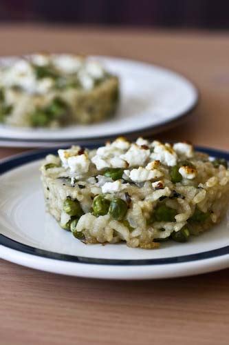 Pea And Mint Risotto Cakes With Feta Pea And Mint Risotto Cakes With Feta