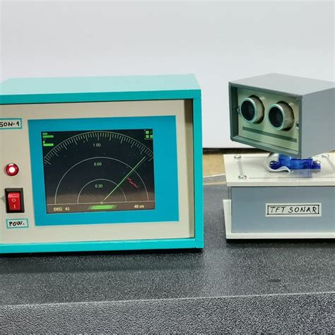 Diy Arduino Ultrasonic Sonar Radar On Tft Displa