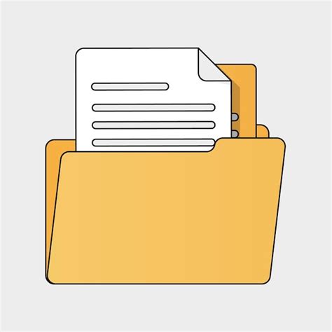 premium vector flat design concept of file folder organization
