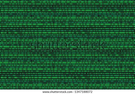 green binary computer code repeating vector stock vector royalty free