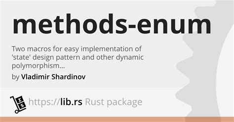 Methods Enum — Rust 库 Librs • Rust 包仓库