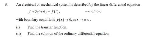 Using Fourier Transform To Solve Ode