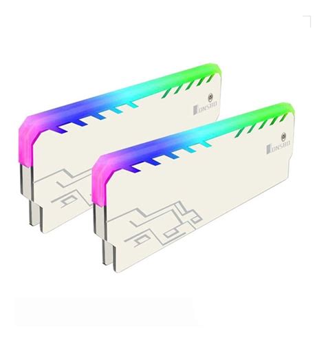 kit 2 dissipador calor memoria ram led rgb ddr2 ddr3 ddr4 mercado livre