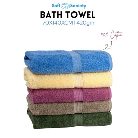 Bath Towel Extra Large Towel 70x140 Cm 420g 100 Cotton Hotel Quality