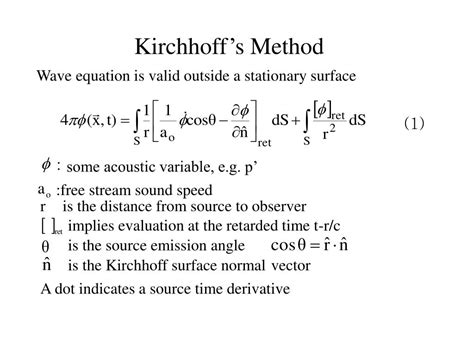 Ppt Surface Integral Methods For Jet Aeroacoustics Powerpoint