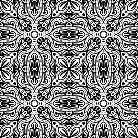 Art With Black And White Ornate Tile Pattern Stock Vector Illustration Of Backdrop Abstract