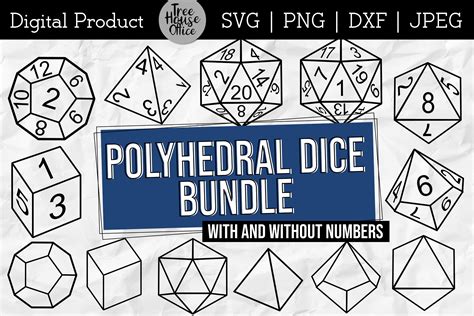 Dnd Svg Polyhedral Dice Svg Dice With D20 Numbered Dice Worksheets Library