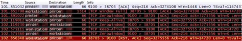 C TCP Reset After TCP Zero Window Stack Overflow