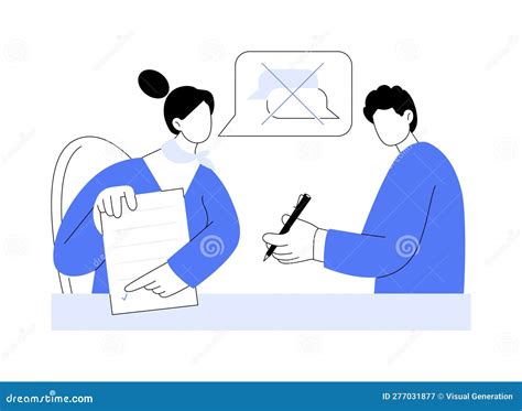 Non Disclosure Agreement Abstract Concept Vector Illustration Stock