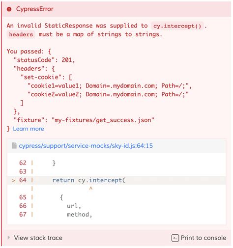 `tercept` Staticresponse Headers Cannot Contain Multiple `set