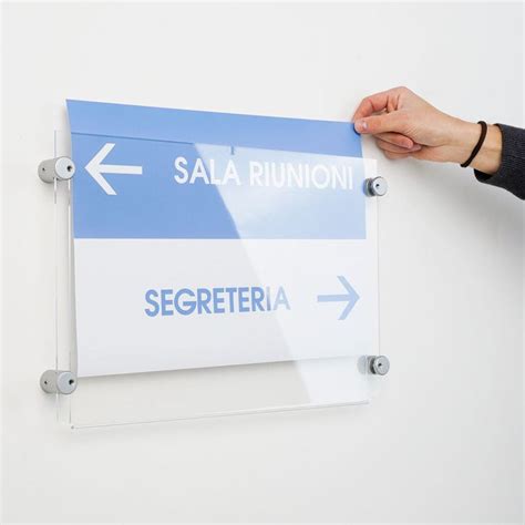 Segnale In Plexiglass A Muro Varie Misurea5 Orizzontale Muri