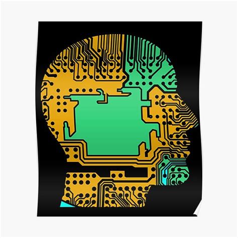 Coding Brain Pcb Poster For Sale By Radium45 Redbubble