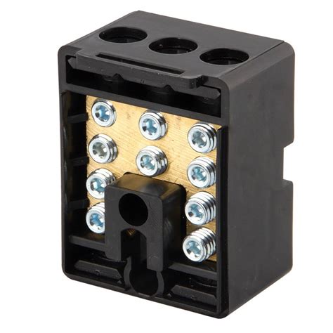 100a 5 Way Terminal Block Black Proteus Switchgear