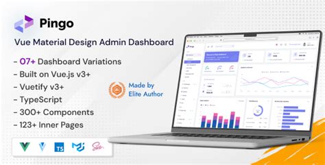 Pingo Vue Material Design Admin Dashboard Template Ethemepro