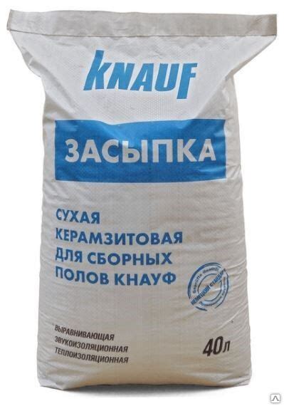Керамзит для пола Кнауф фр. 0-5 мм 24 кг 40 л купить за 393 руб./шт. в ...