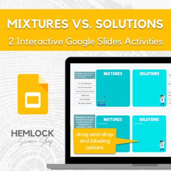 Mixtures Vs Solutions Drag Drop Labeling Activity In Slides TPT