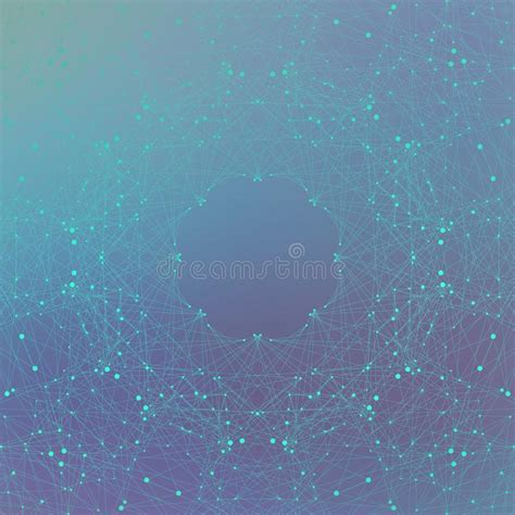 Molecule And Communication With Connected Dots Lines Graphic Background For Your Design