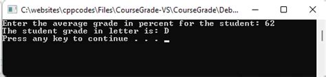 Course Grade Percent To Letter C Code Moisés Cardona