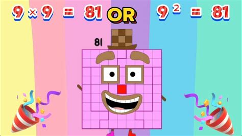 numberblocks square club square numbers up to 12 by 12 learn to