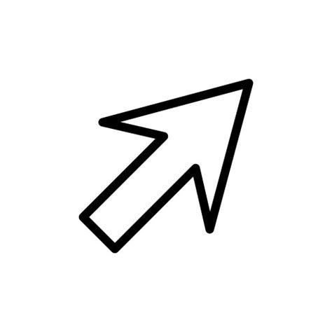 cursor icon set click arrow symbol web mouse vector image