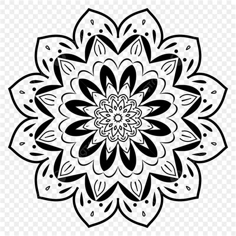 간단한 만다라 색칠 디자인