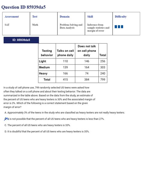 Sat Suite Question Bank Adada Results Pdf Sat Mean