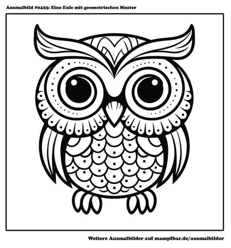 12 Schöne Eulen Ausmalbilder Zum Ausdrucken Mampfbar