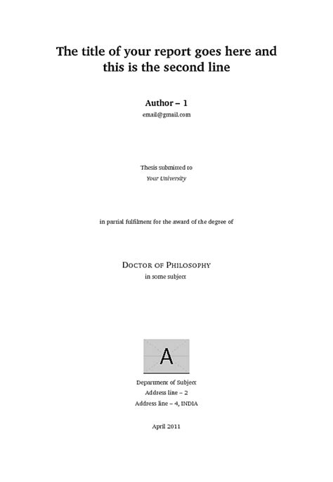 Fantastic How To Write Title Page Of Project Report A Burglary