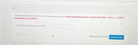 solved use the following information to perform the