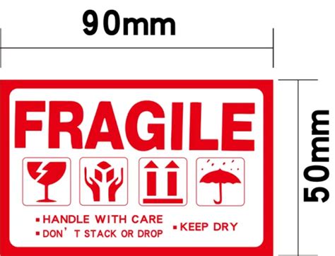 Fragile Box Label