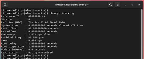 how to install chrony ntp server client in almalinux