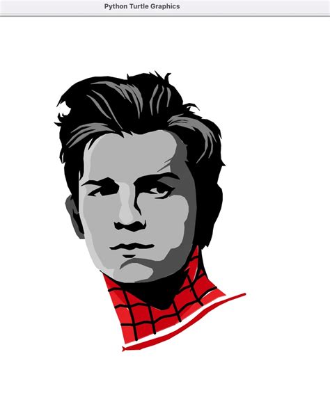 Draw Spider Man Face Using 3 Lines Of Python Code Turtle Techdecode