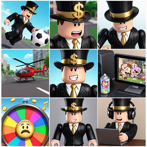 5x5 Grid Of Western Meme Style Roblox Avatar Reaction Images Prompts