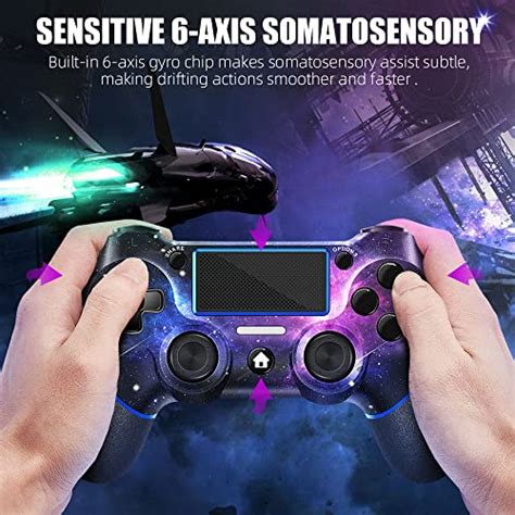 Acegamer Wireless Controller For Ps4 Game Compatible With Ps4 Pro Pc With Motion Motors And