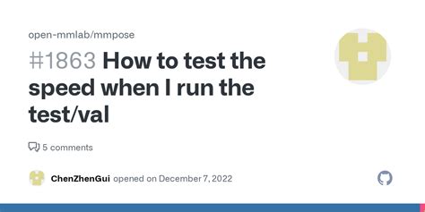 How To Test The Speed When I Run The Test Val Issue 1863 Open