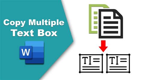 How To Copy Multiple Text Boxes In Word Youtube