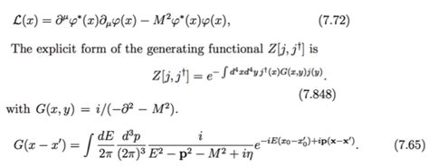 Mp Mathematical Physics Complex Scalar Field Generating Functional MathOverflow