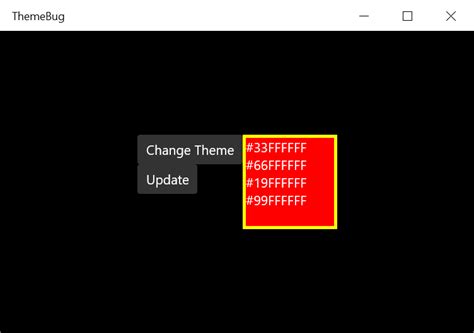 An Incorrect Theme Resources Applied In Case Of Theme Switching Issue Microsoft