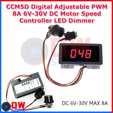 Jual CCM D DIGITAL PWM A V LED DIMMER DC MOTOR SPEED CONTROLLER Shopee Indonesia