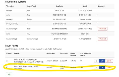 ntfs usb drive not recognized on 22 03 2 installing and using openwrt openwrt forum