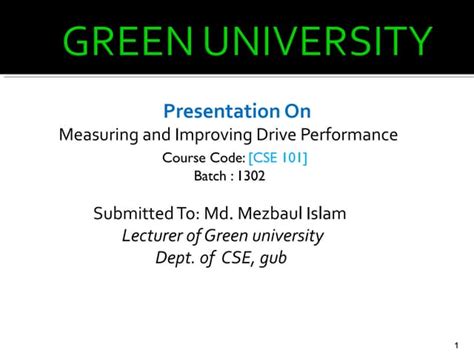 Measuring And Improving Drive Performance Ppt Data Storage And
