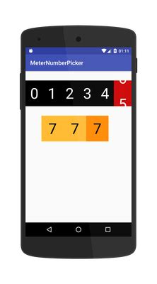 Android Arsenal Meter Number Picker