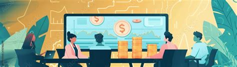 A Team Meeting With A Dashboard Displaying Realtime Increases In